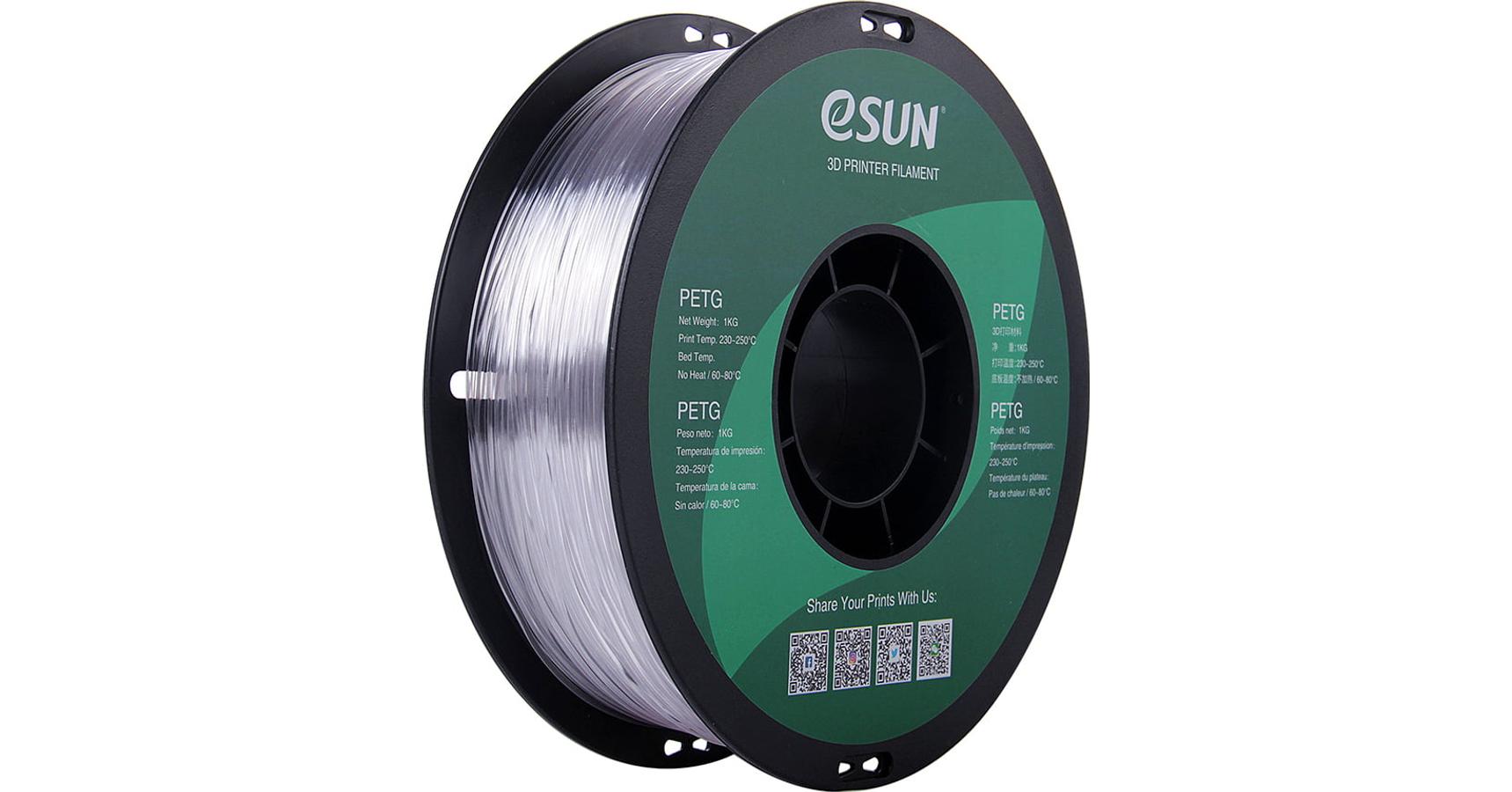 eSun PETG - Áttetsző / Natural