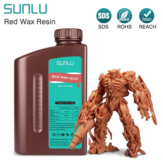 Sunlu Red Wax Resin, 1kg